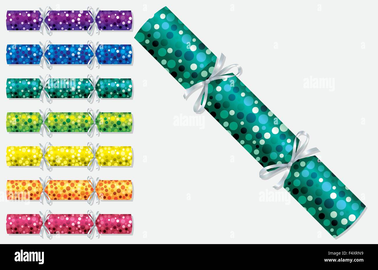 Silver crackers Stock Vector Images - Alamy