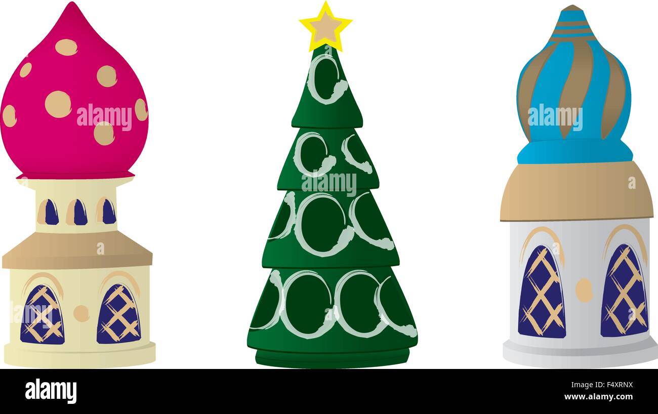 Russian christmas decorations Stock Vector Images - Alamy