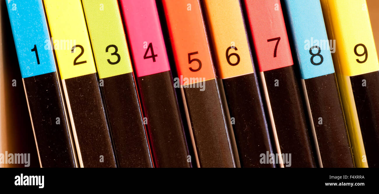 Numbers on colored background, part of a comics collection Stock Photo ...