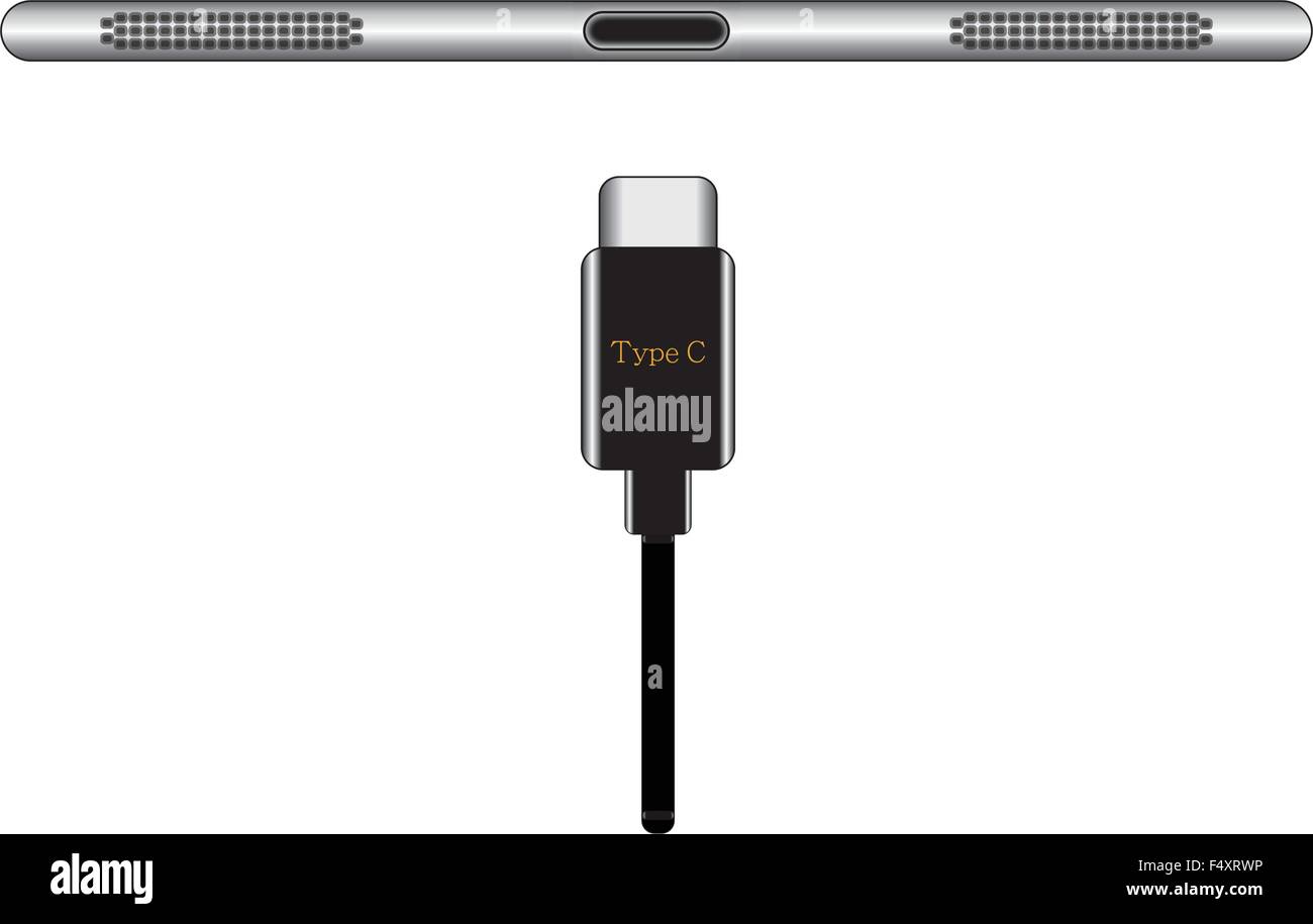 Type c plug Stock Vector Images - Alamy
