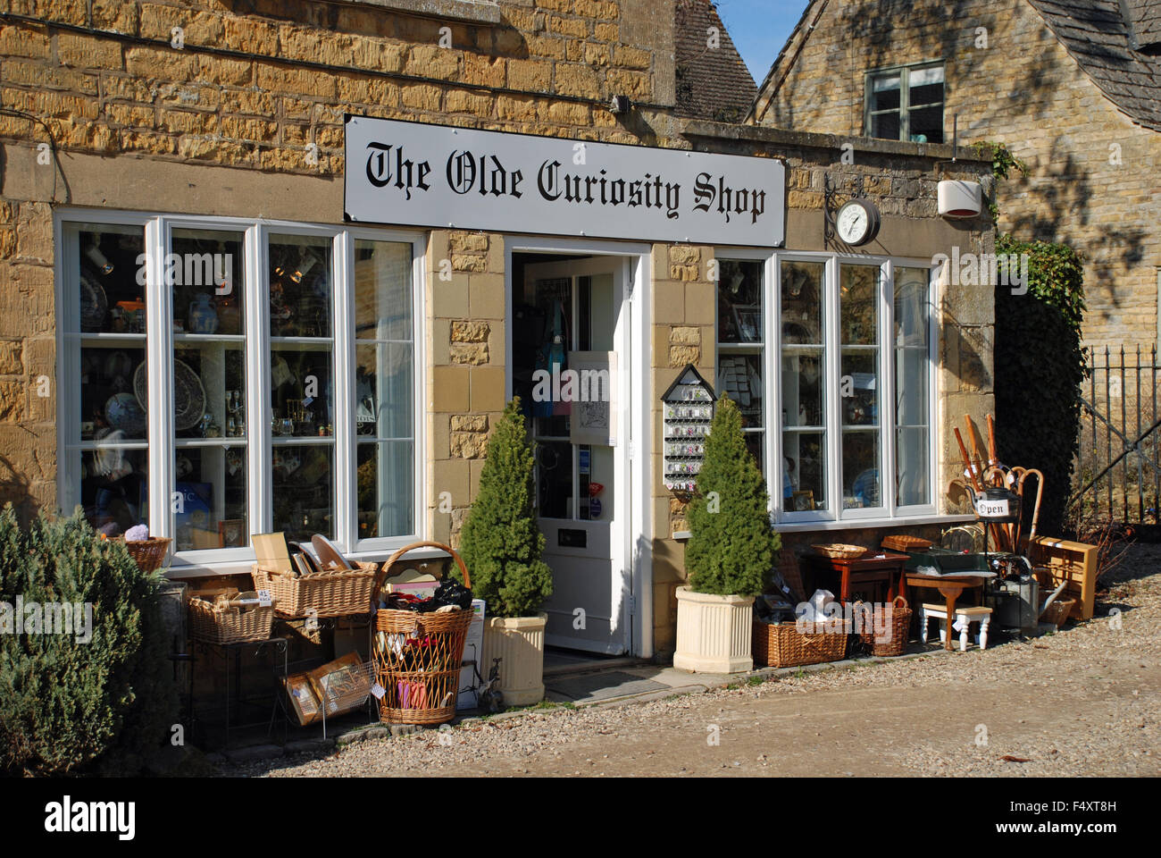Traditional village gift shop in rural England, building made of ...