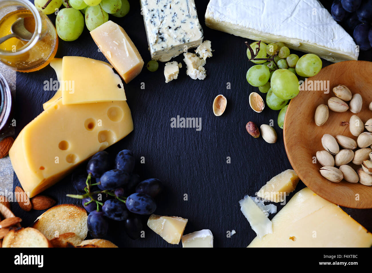 Cheese appetizer set various types of cheese hi-res stock photography ...