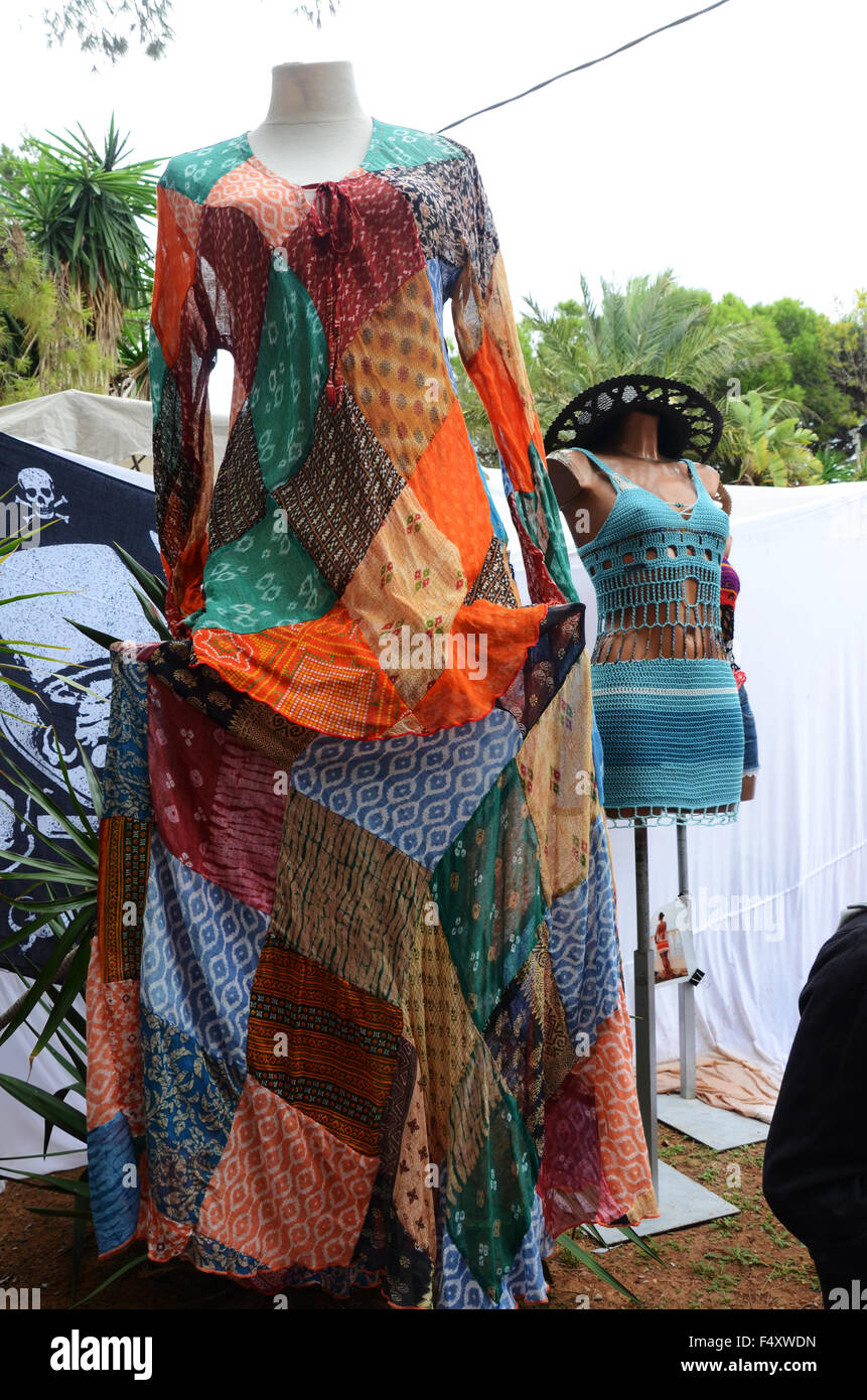 Punta Arabi, hippy market at Es Canar on Ibiza Stock Photo - Alamy