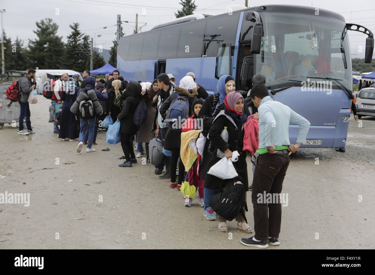 Refugee bus hi-res stock photography and images - Alamy