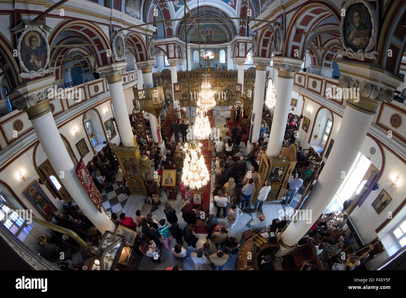 Interior holy trinity greek orthodox hi-res stock photography and ...