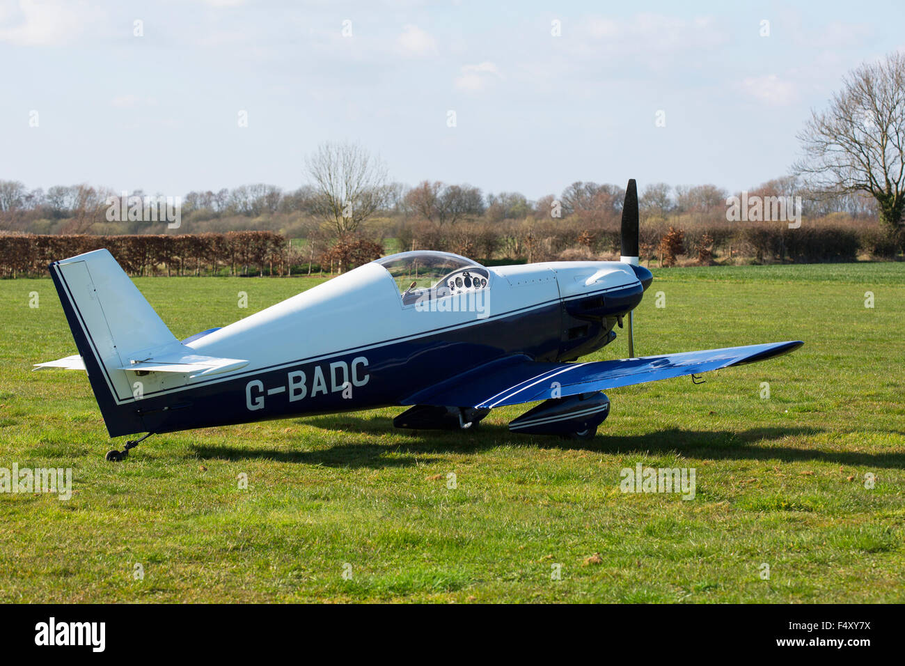 Rollason Beta 2A G-BADC parked ongrass at Breighton Airfield Stock ...