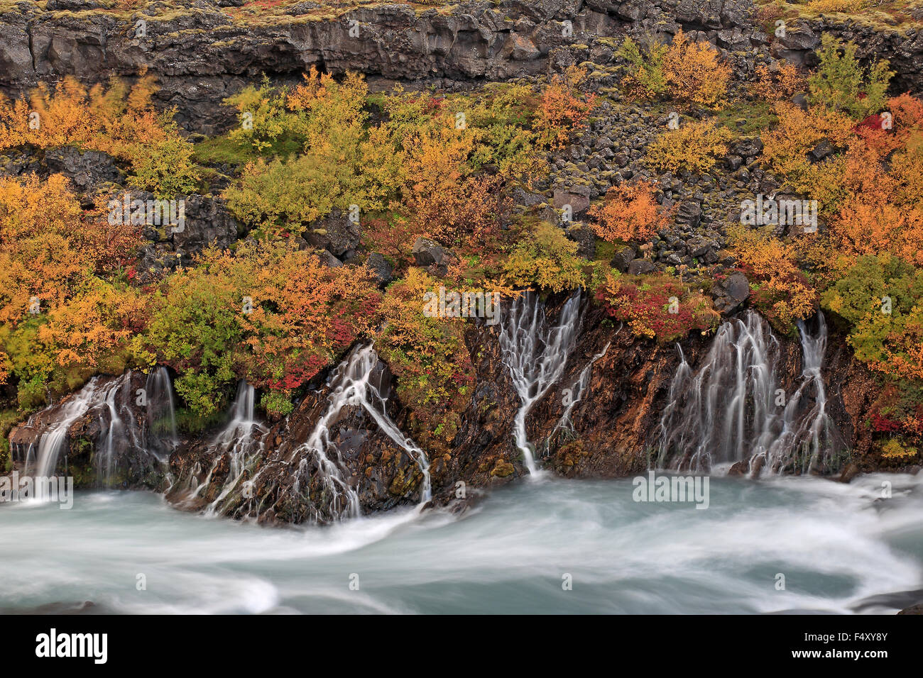 Hraunfossar waterfall iceland hi-res stock photography and images - Alamy