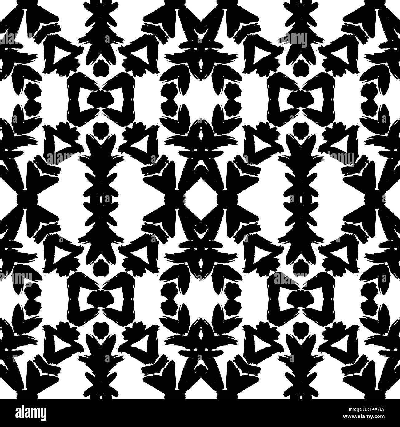 Vector Brush Strokes Floral Pattern Stock Vector Image & Art - Alamy