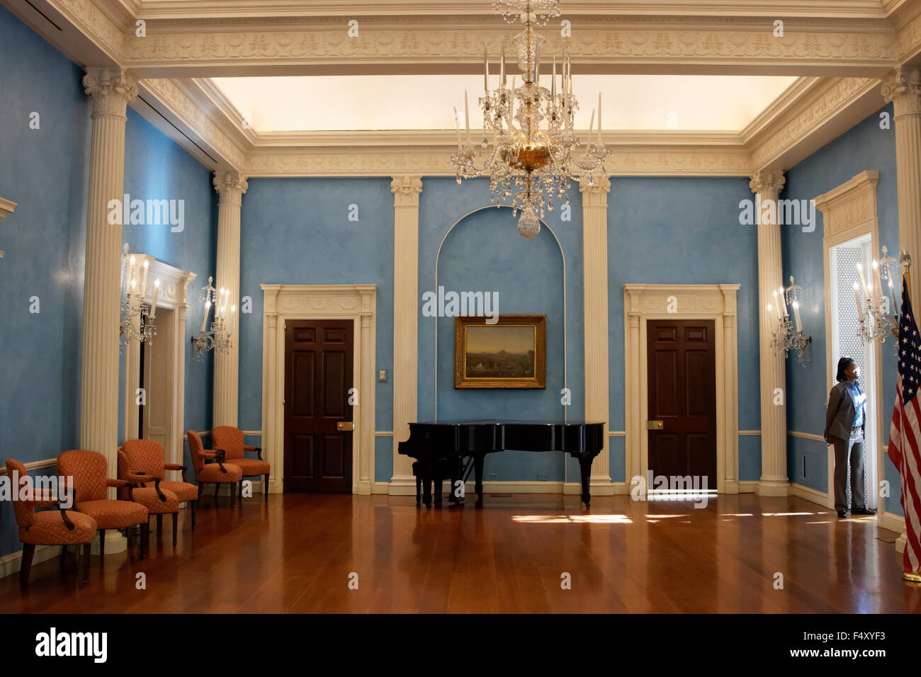 The ballroom in Gracie Mansion, the 18th-century home of New York City ...