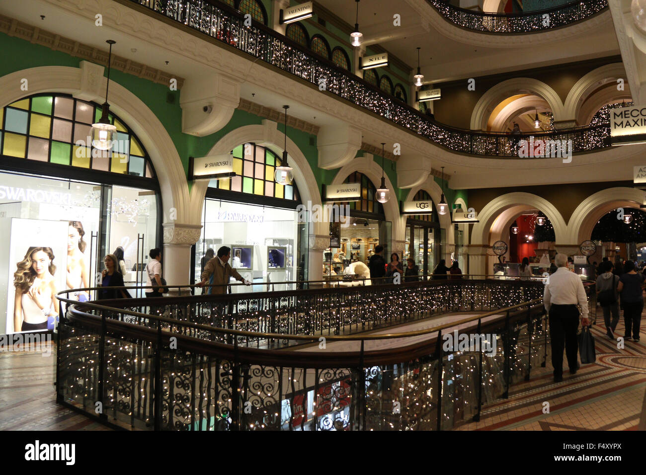The inside of the Queen Victoria Building (ground floor) in Sydney ...