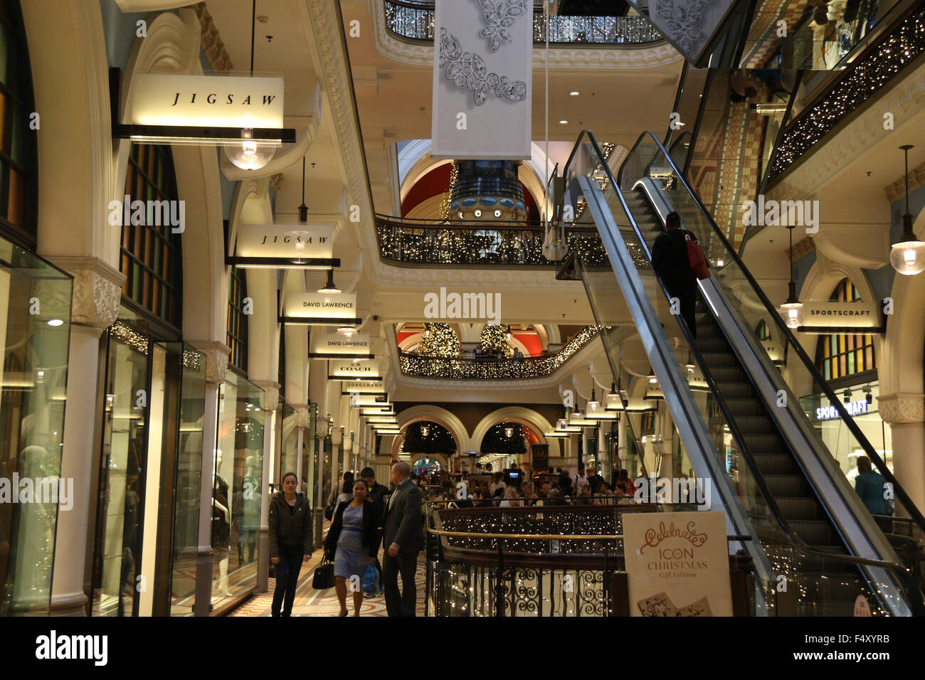The inside of the Queen Victoria Building (ground floor) in Sydney ...