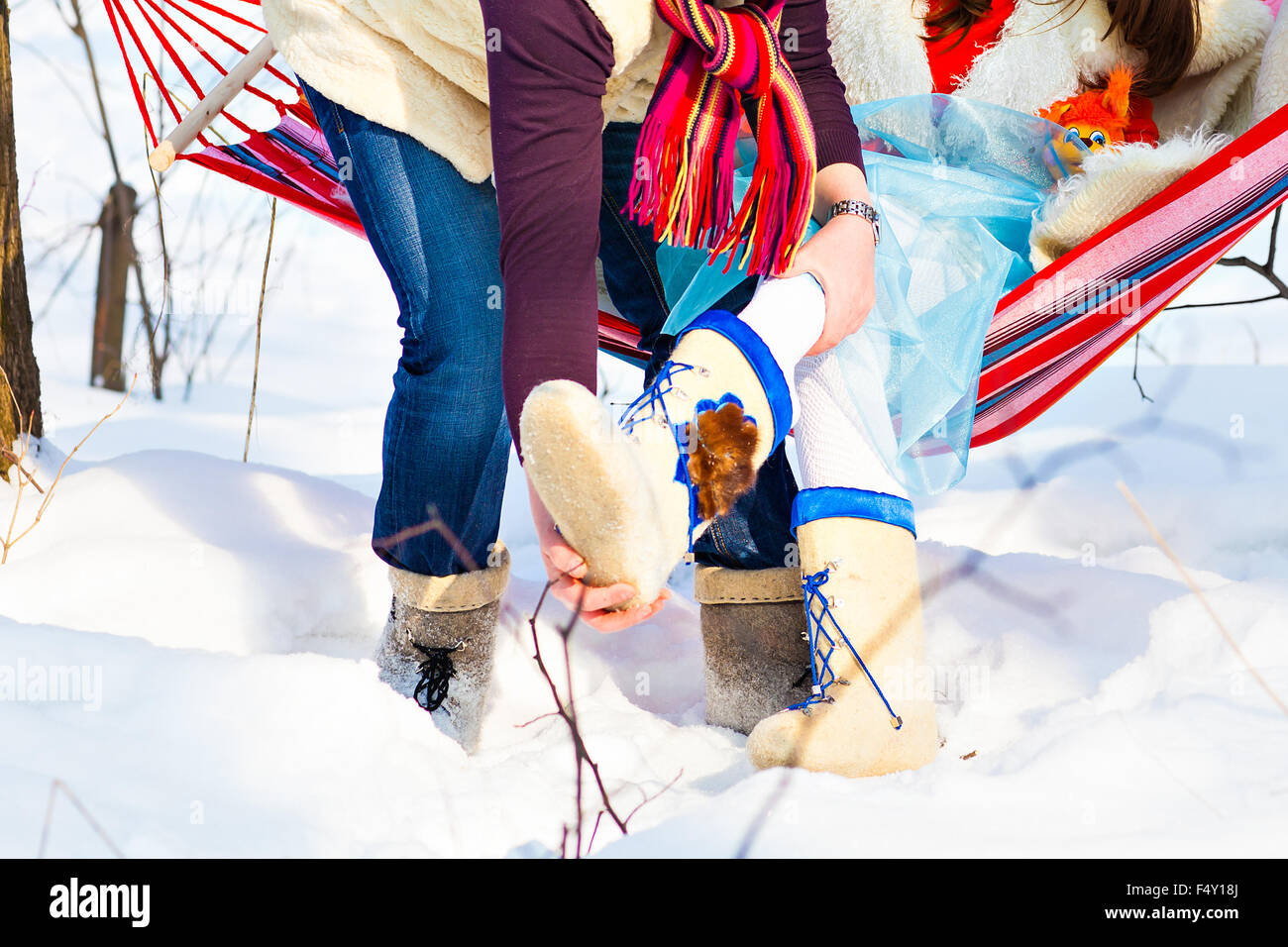 Put on and take off shoes hi-res stock photography and images - Alamy