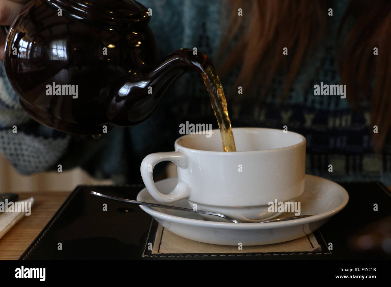 Pouring Some Tea Stock Photo - Alamy