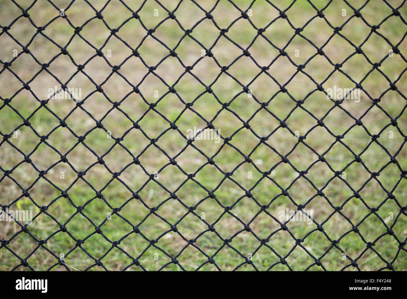 black net with grass background Stock Photo - Alamy