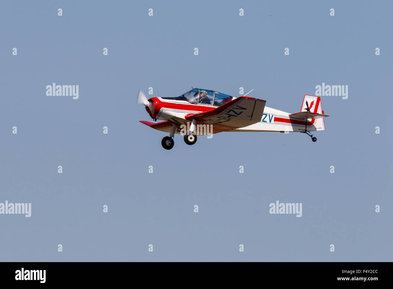 Jodel D120A Paris-Nice G-BHZV in flight after take-off from Sturgate ...