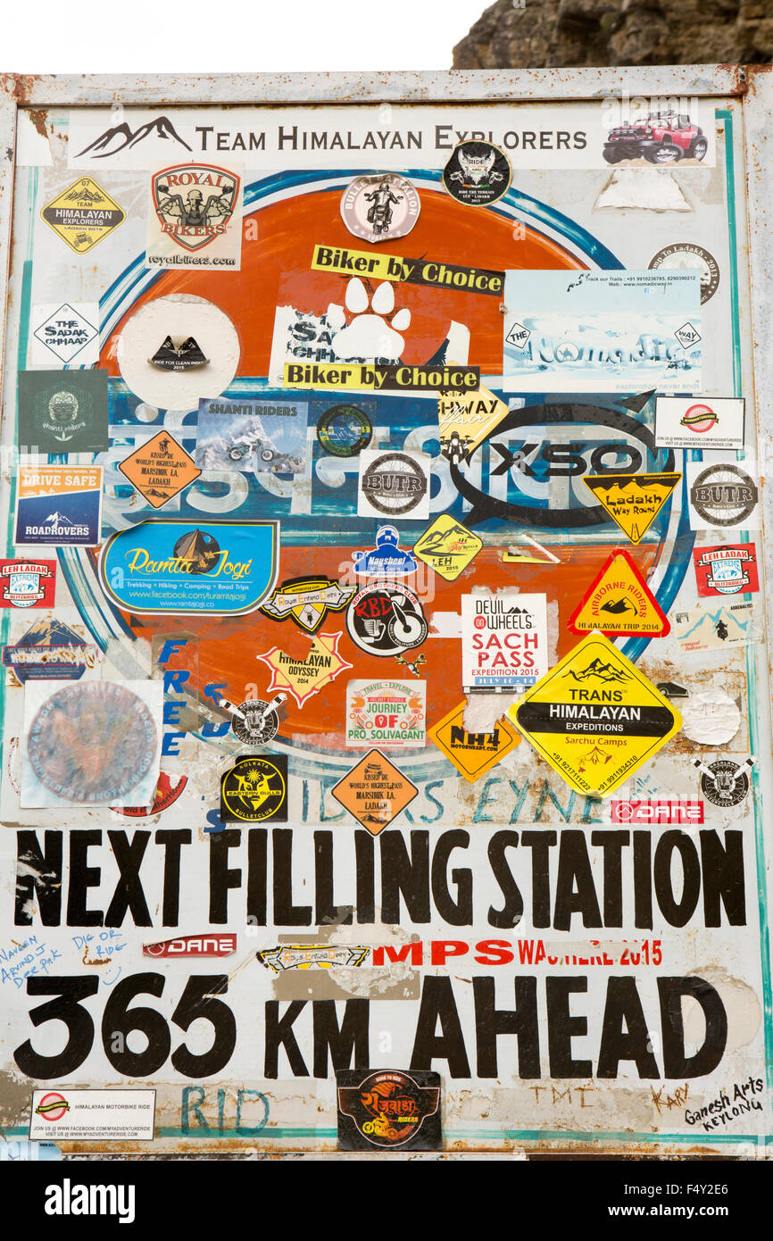 India, Himachal Pradesh, Lahaul and Spiti, Tandi, motorcycle club ...