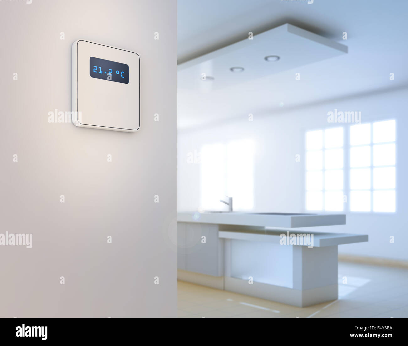Home automation background - intelligent house concept Stock Photo - Alamy