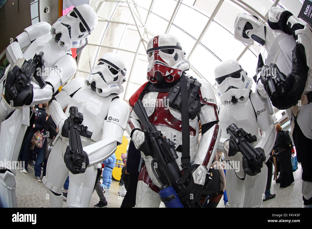 London, UK. 24th October 2015. Star Wars Stormtroopers from the UK ...