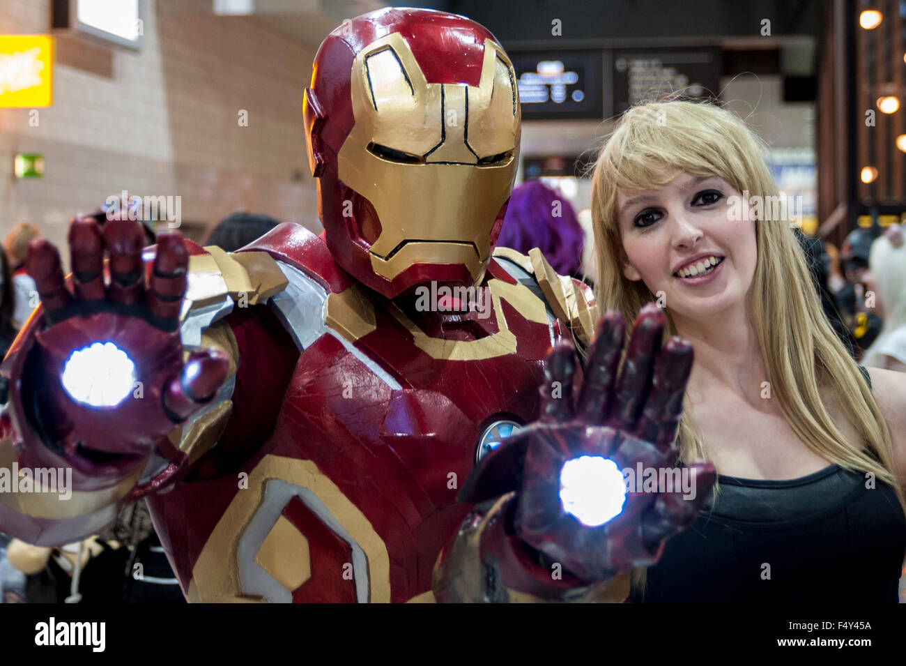 London, UK. 24 October 2015. Fans of comic books, anime, games and more ...