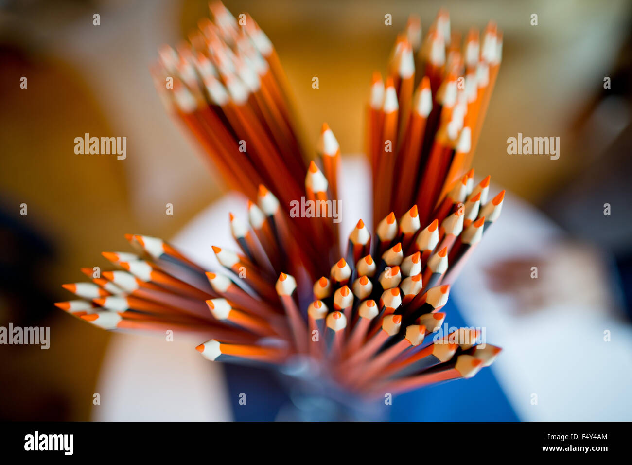 Nuernberg, Germany. 5th Aug, 2015. Coloured pencils from the pencil ...