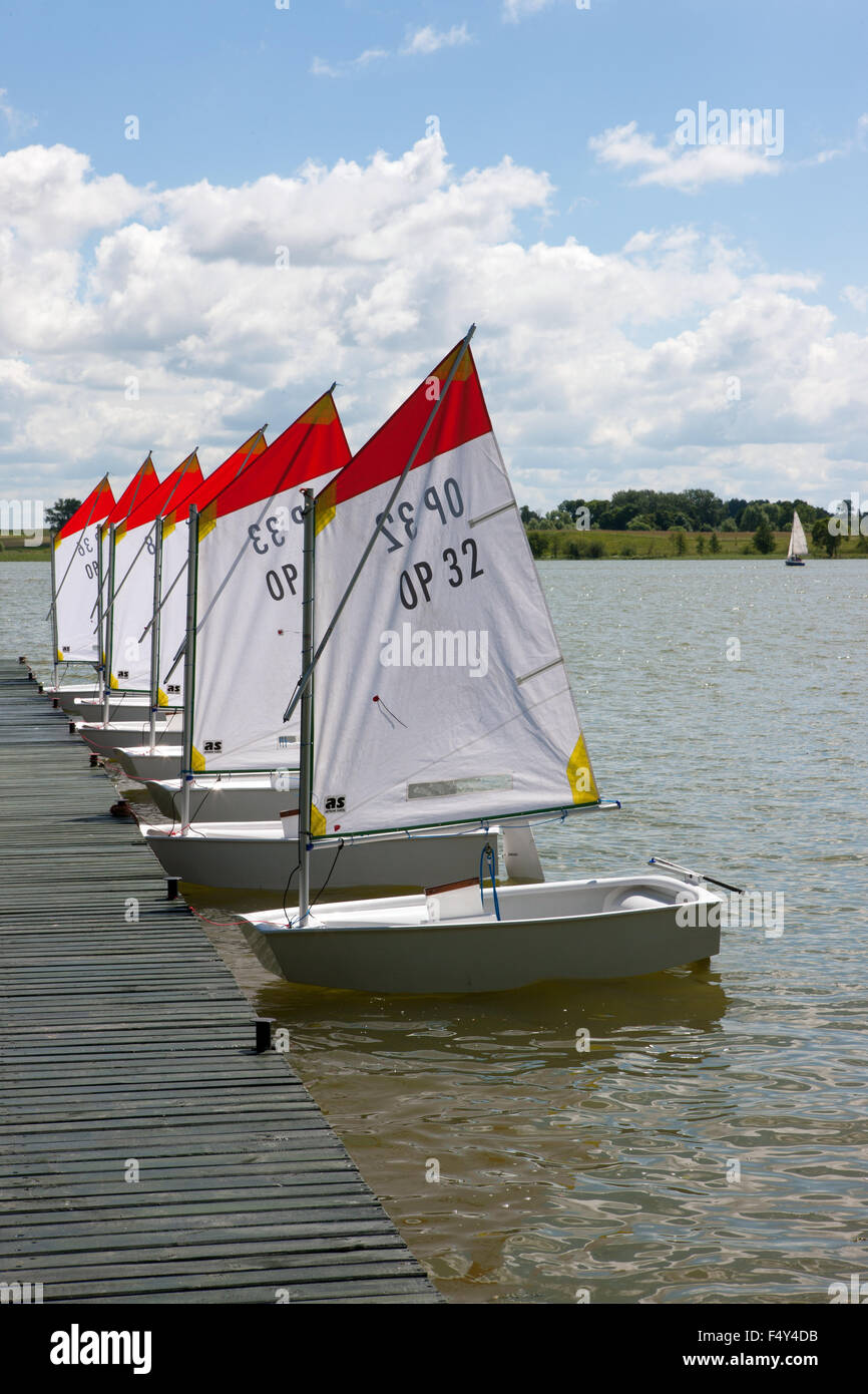 Sailing school in Masuria - Masurian Lakeland Stock Photo - Alamy