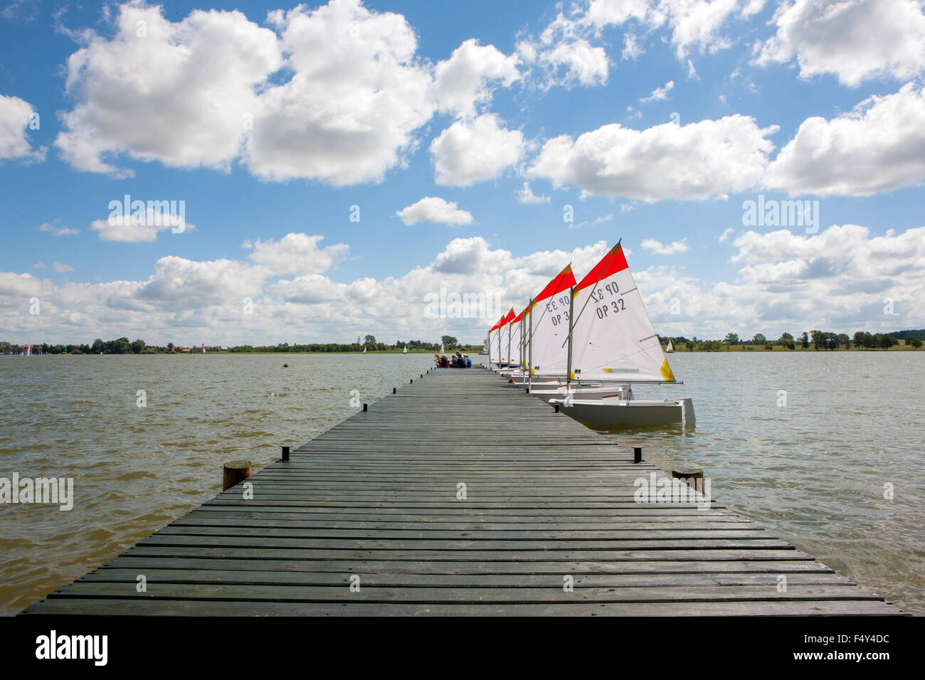 Sailing school in Masuria - Masurian Lakeland Stock Photo - Alamy