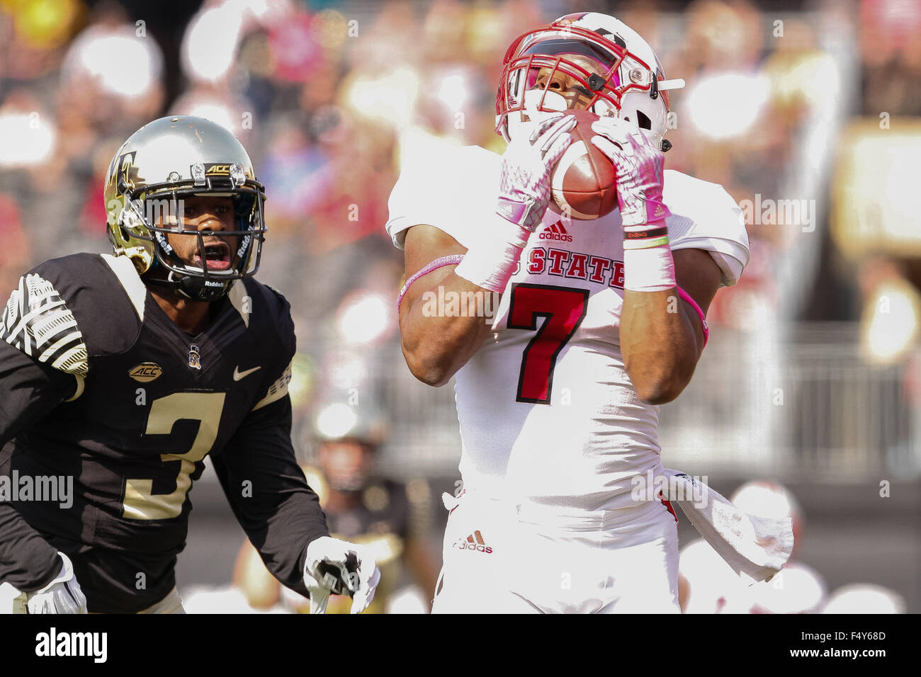 Winston-Salem, NC, USA. 24th Oct, 2015. wide receiver Nyheim Hines (7 ...