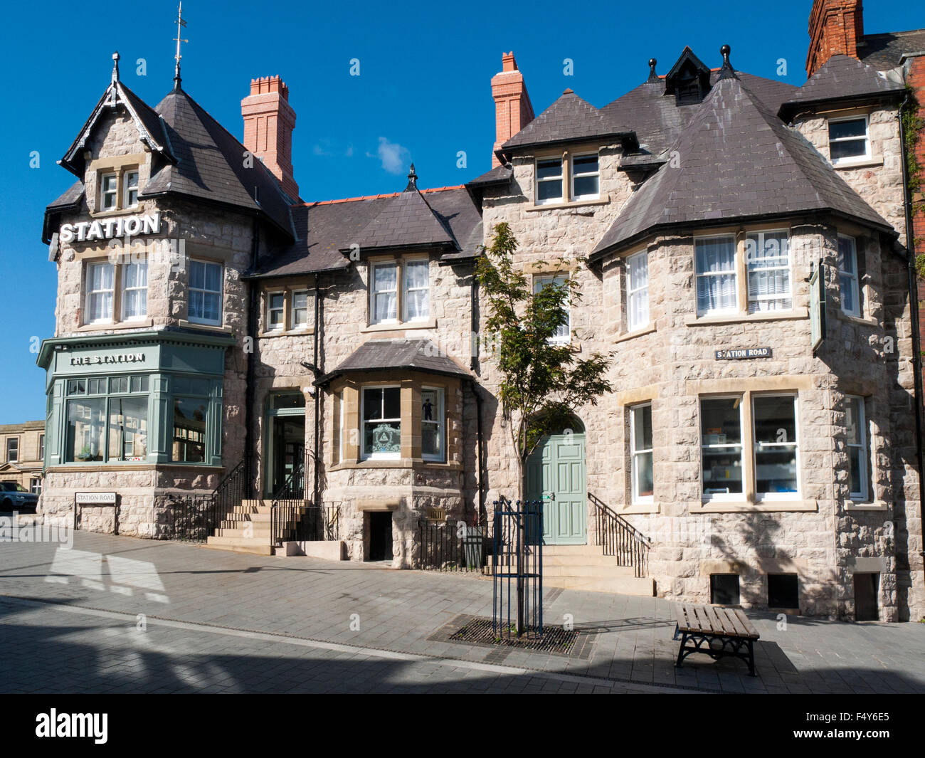 The Station pub in Colwyn Bay Wales UK Stock Photo - Alamy