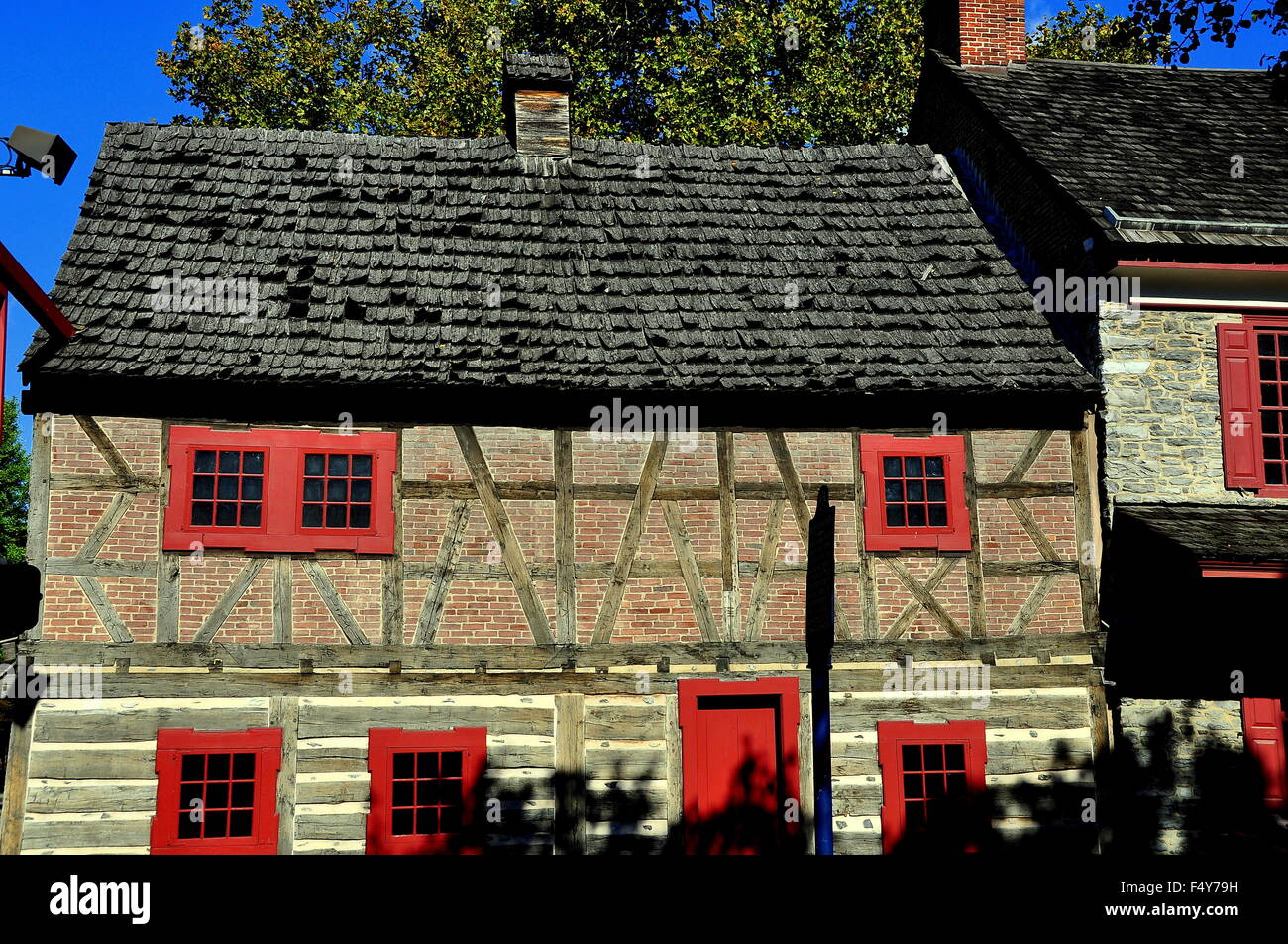 York, Pennsylvania: 1741 Golden Plough Tavern on Market Street, built ...