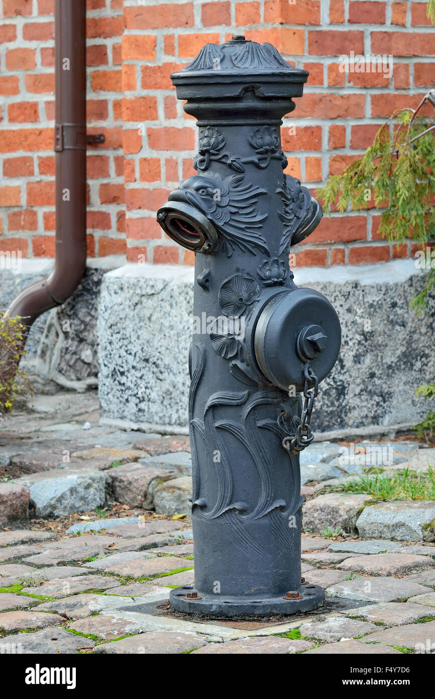 Ancient German fire column. Kaliningrad (formerly Koenigsberg), Russia ...