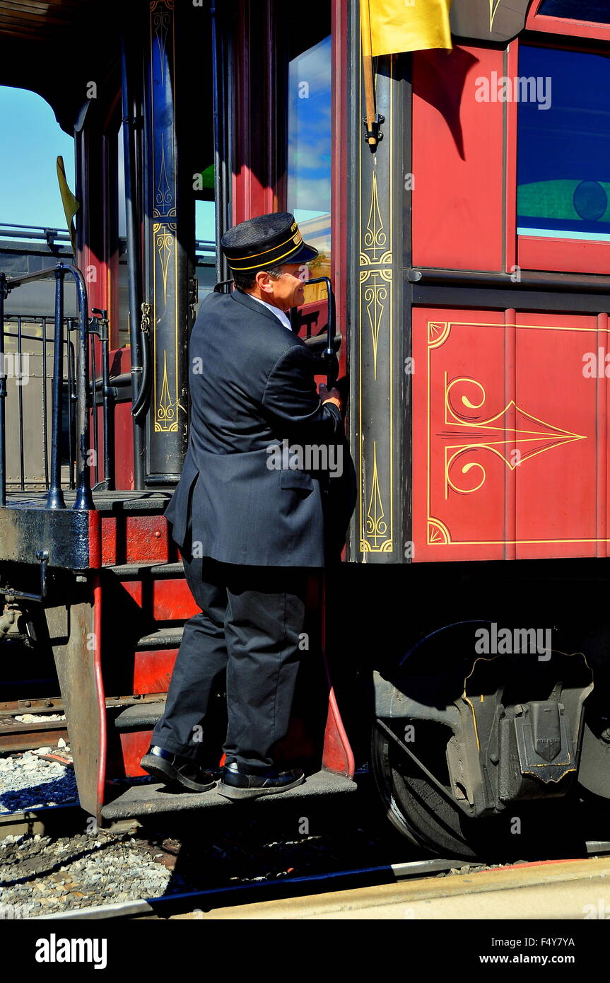 Passenger train conductor hi-res stock photography and images - Alamy