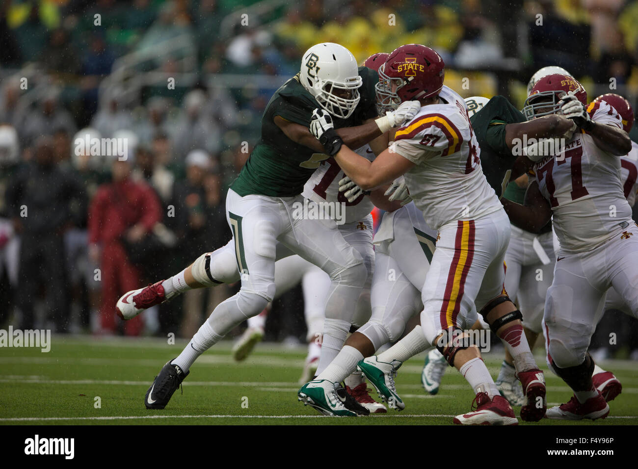 Waco, Texas, USA. 24th Oct, 2015. offensive lineman Jake Campos (67) of ...