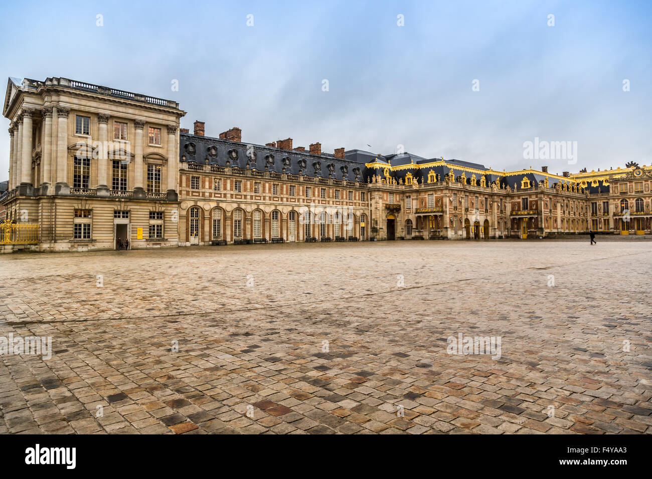 Outside view of Famous palace Versailles. The Palace Versailles was a ...