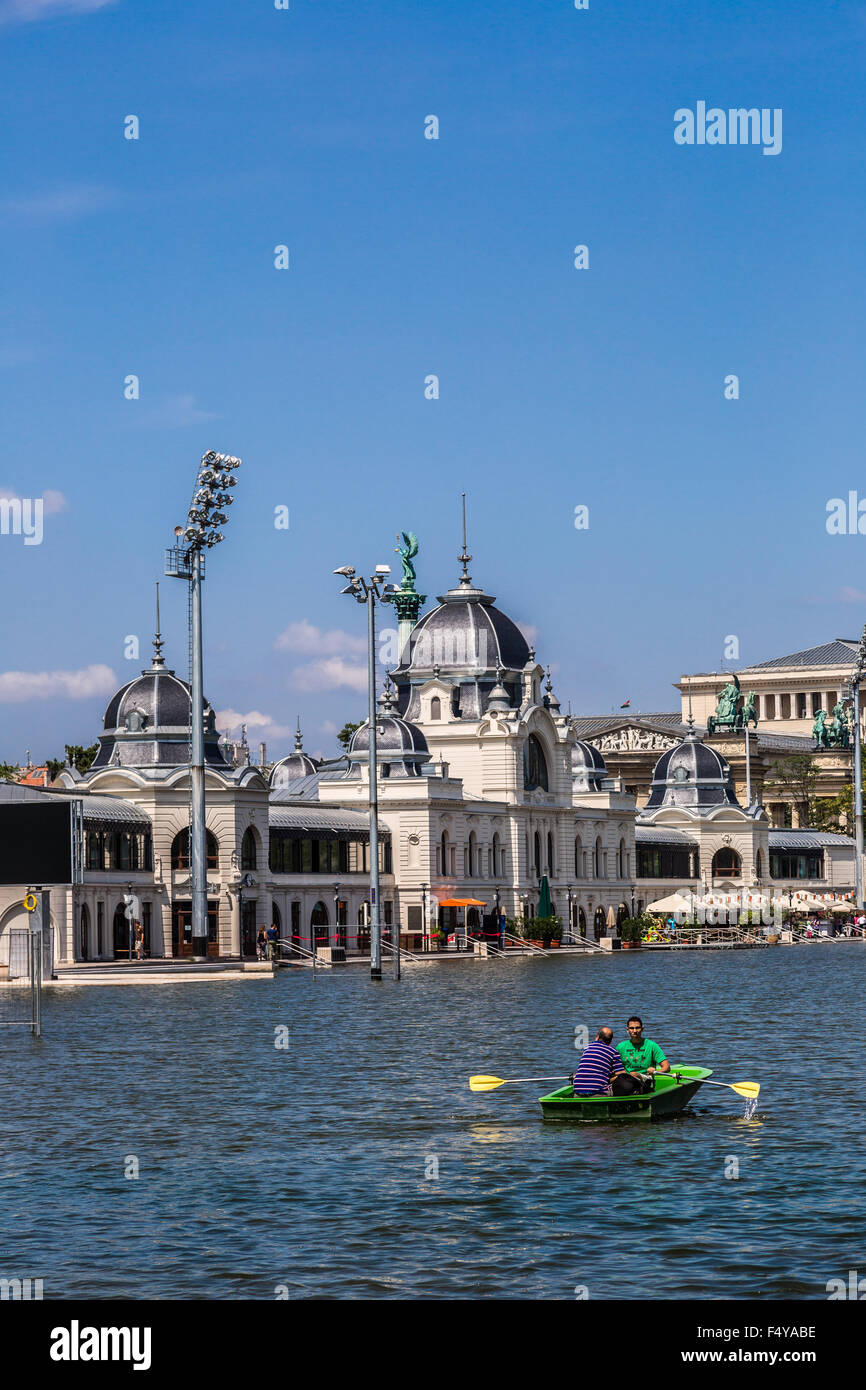 BUDAPEST - JULY 22: City Park (Varosliget) is a public park in Budapest ...