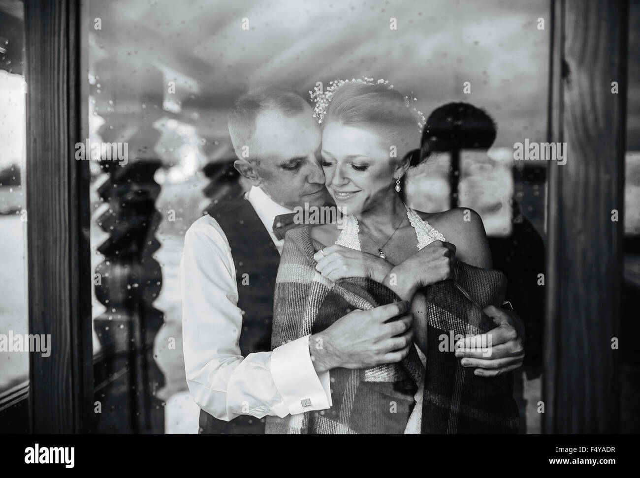 Wedding couple together Stock Photo - Alamy