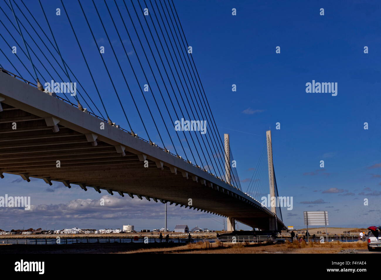 Indian River Inlet Bridge - Ground View Stock Photo - Alamy