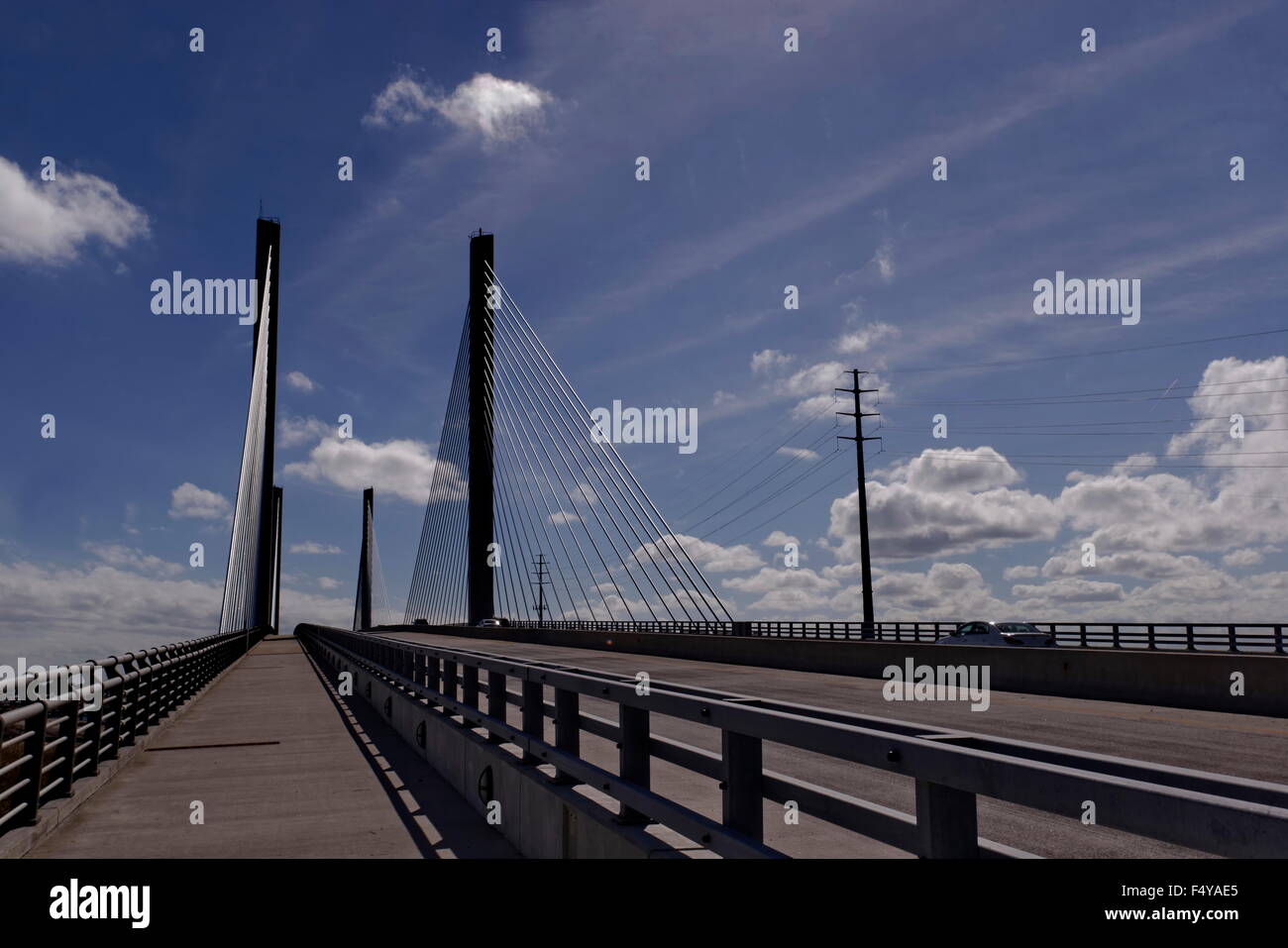 Indian River Inlet Bridge - Walkway View Stock Photo - Alamy