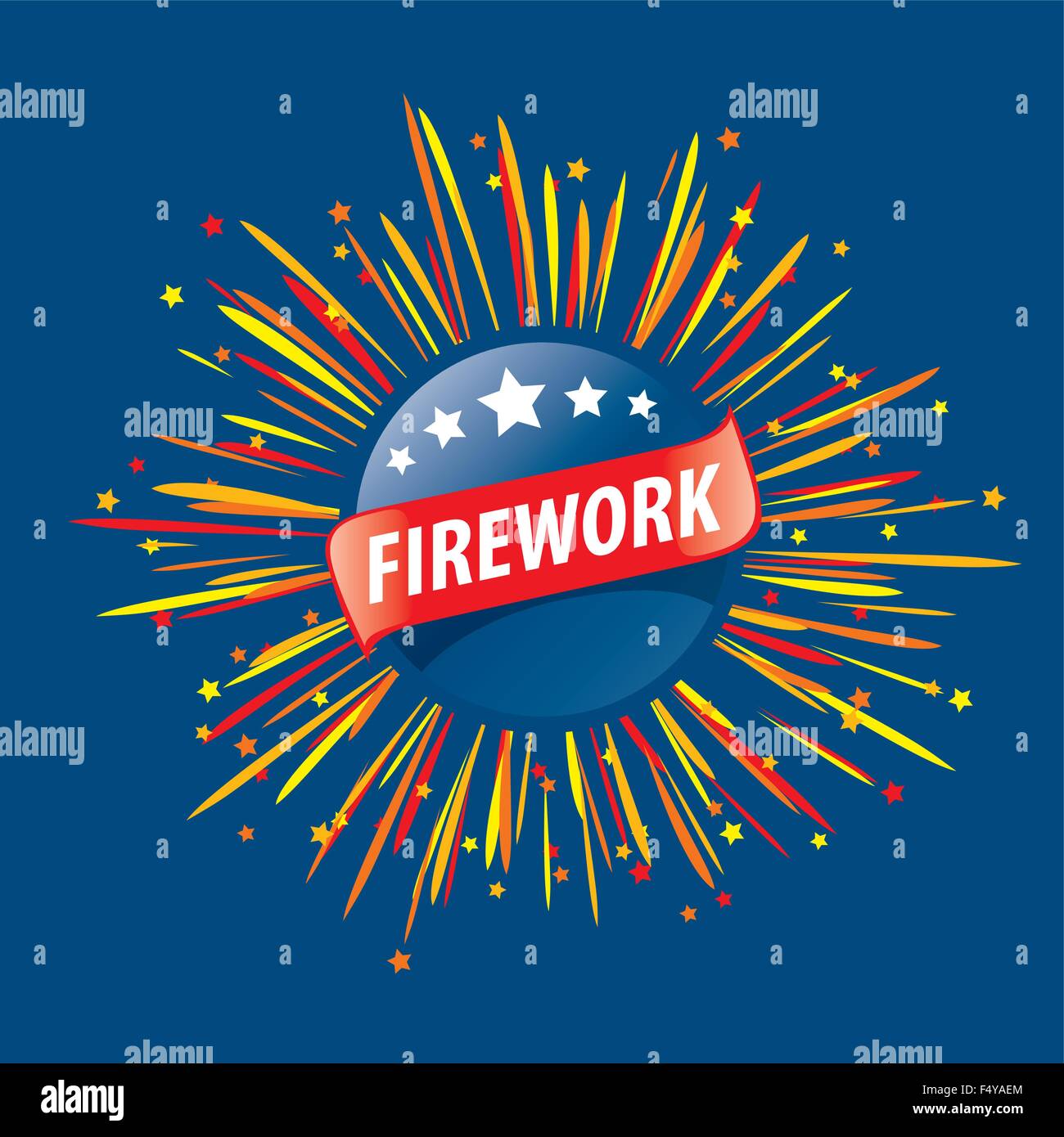 vector logo for fireworks Stock Vector Image & Art - Alamy