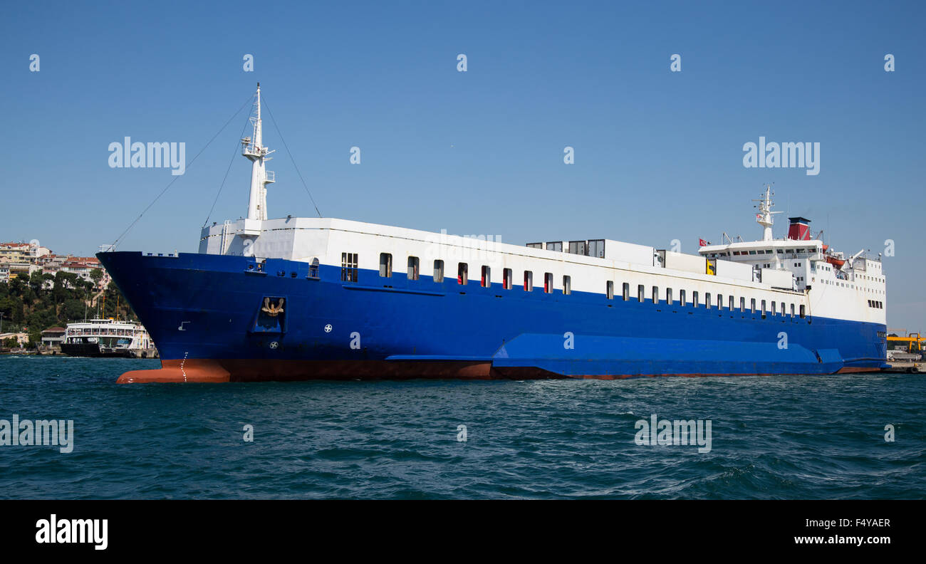 Roro Ship is loading in a Port Stock Photo - Alamy
