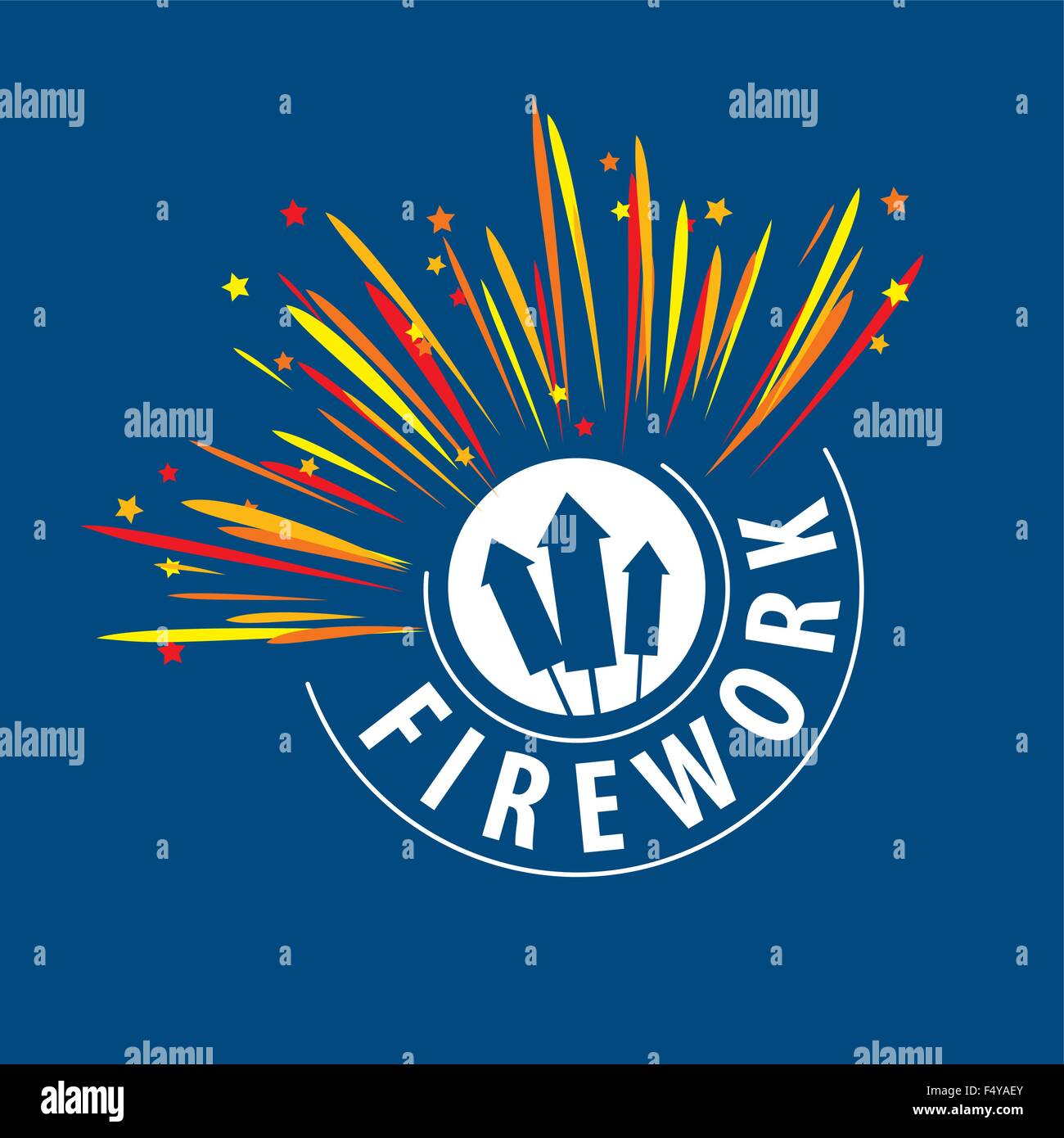 vector logo for fireworks Stock Vector Image & Art - Alamy