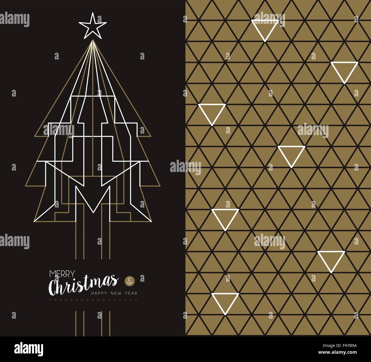 Christmas tree triangle seamless Stock Vector Images - Alamy