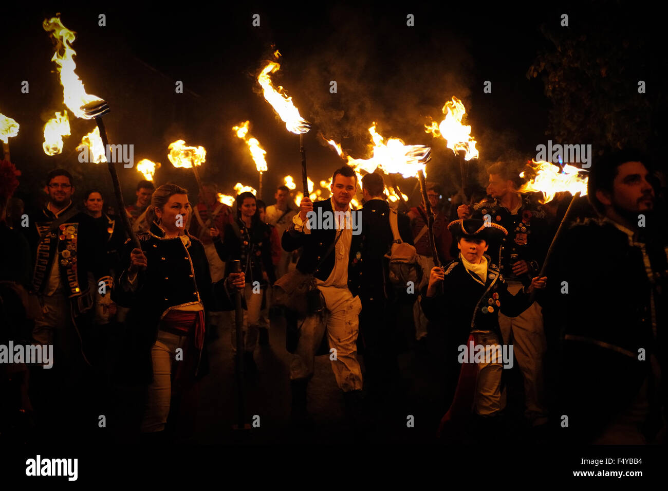 To celebrate November the 5th, also known as Bonfire Night, costumed ...