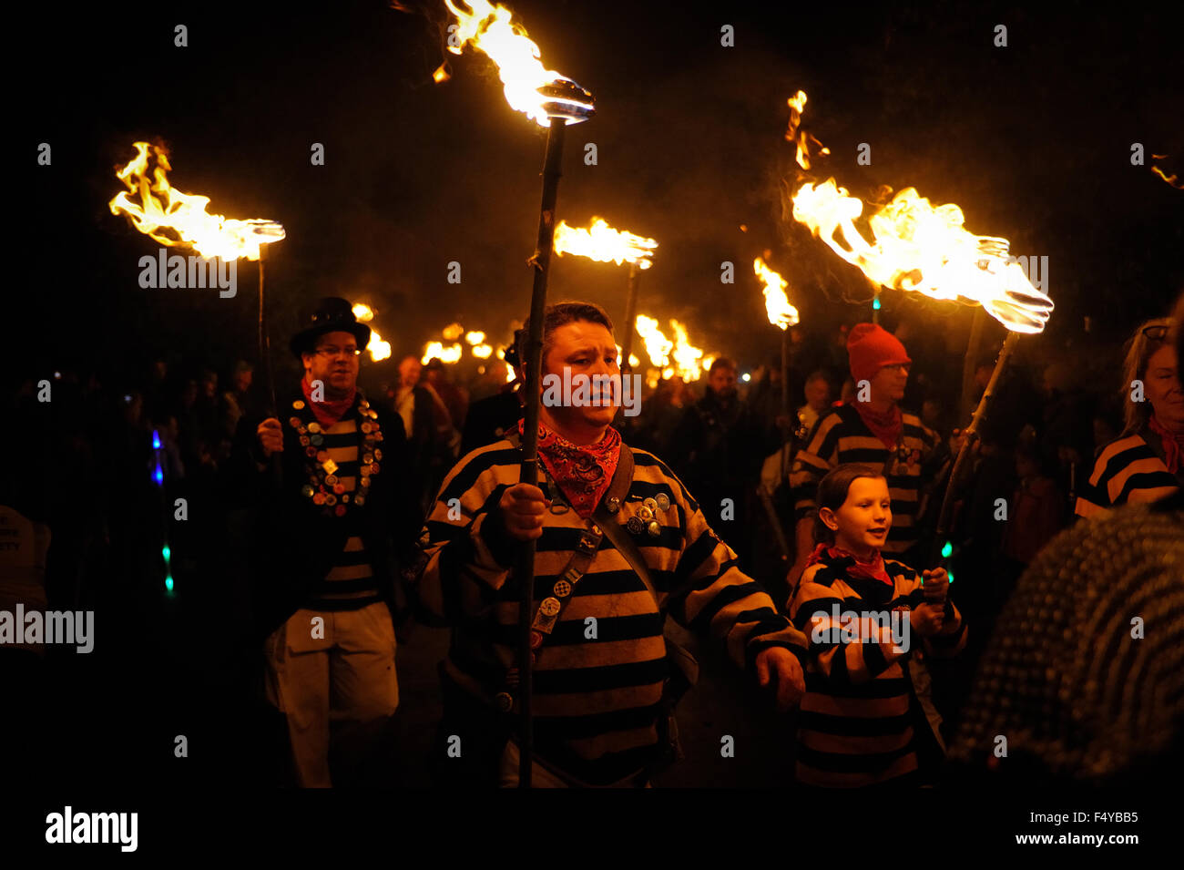 To celebrate November the 5th, also known as Bonfire Night, costumed ...