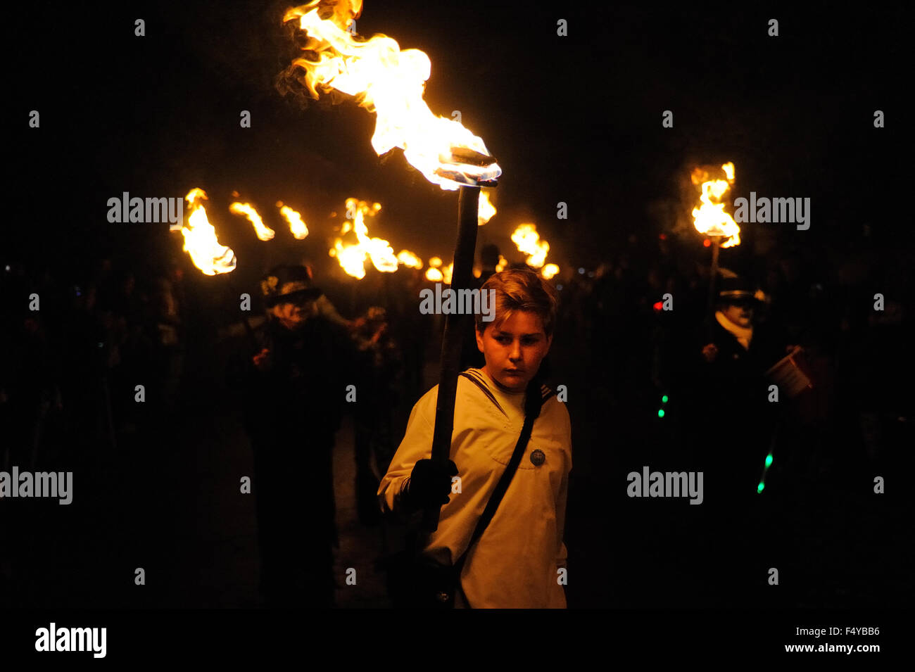 To celebrate November the 5th, also known as Bonfire Night, costumed ...