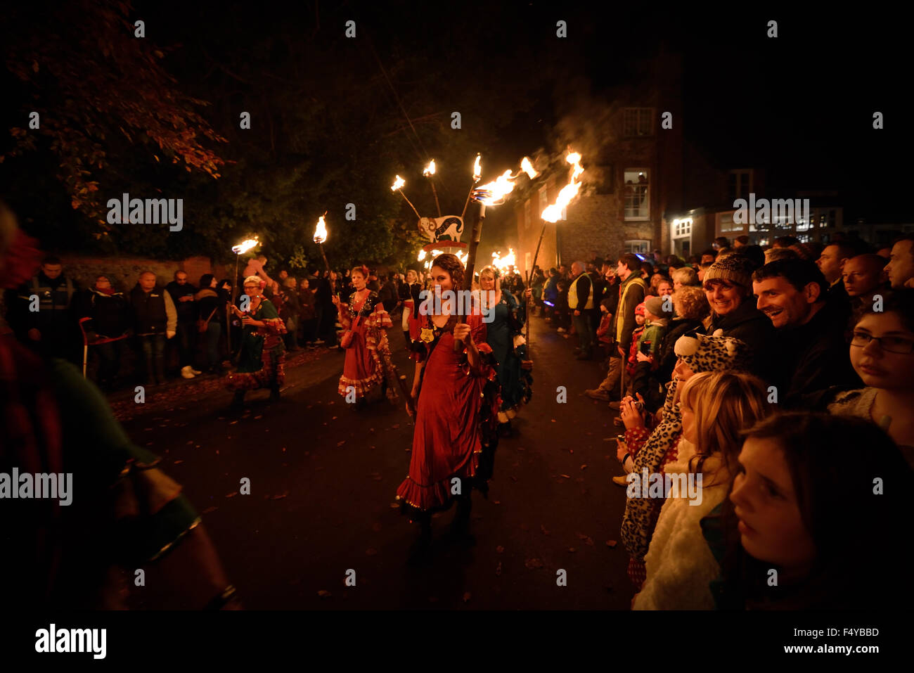 To celebrate November the 5th, also known as Bonfire Night, costumed ...