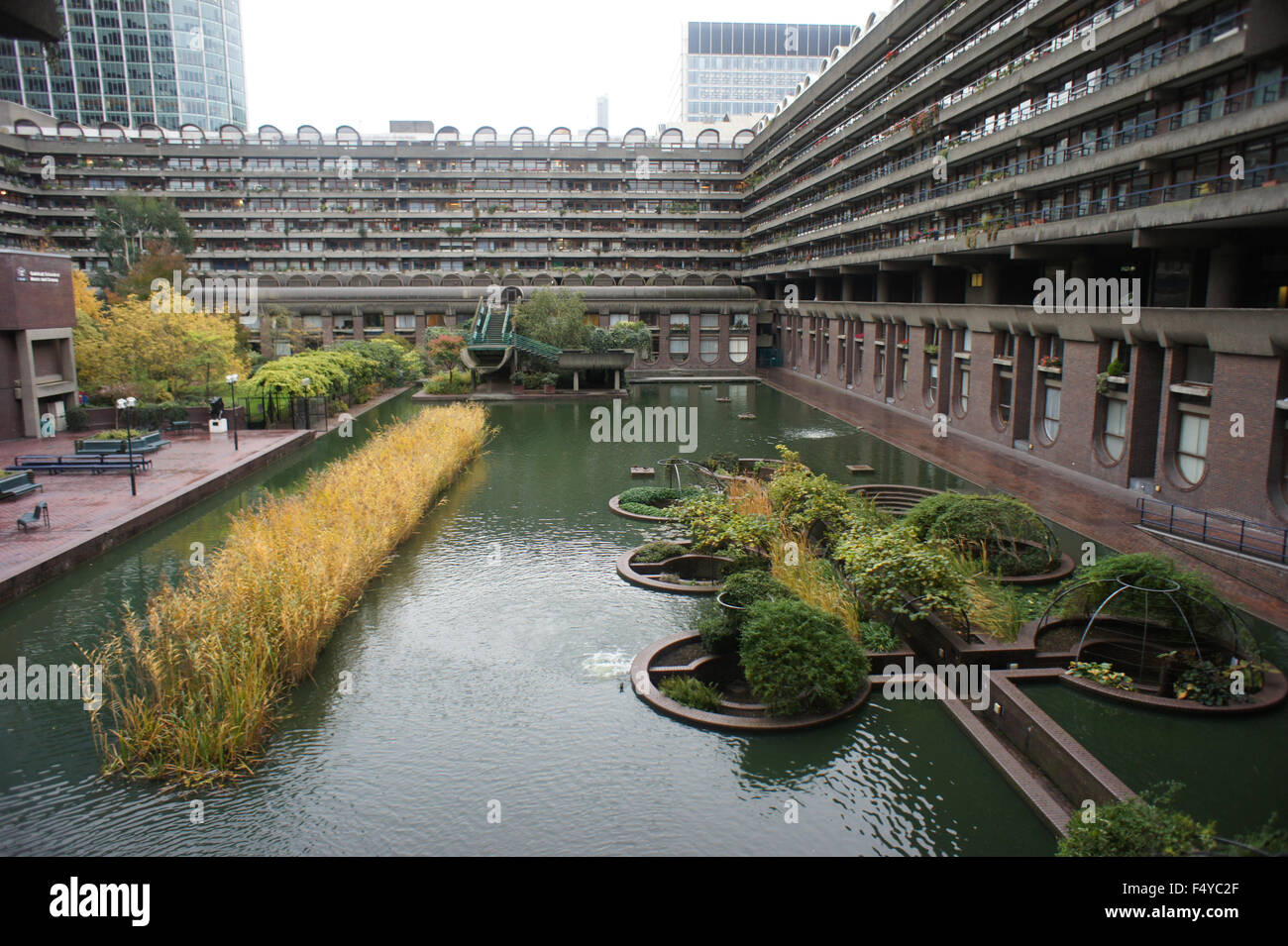 Barbican water gardens hi-res stock photography and images - Alamy