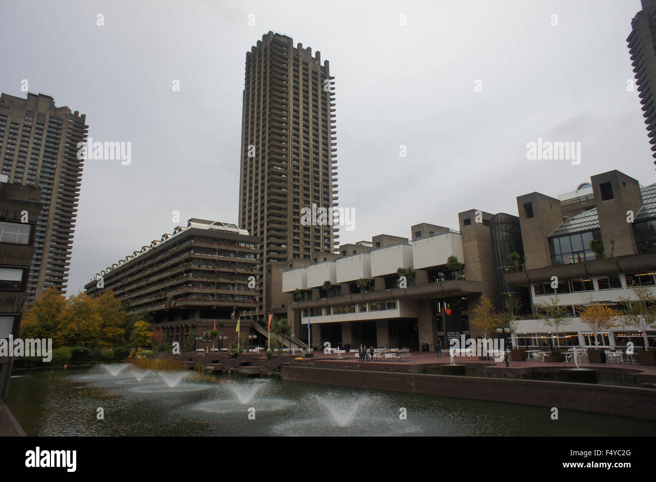 Barbican london autumn hi-res stock photography and images - Alamy
