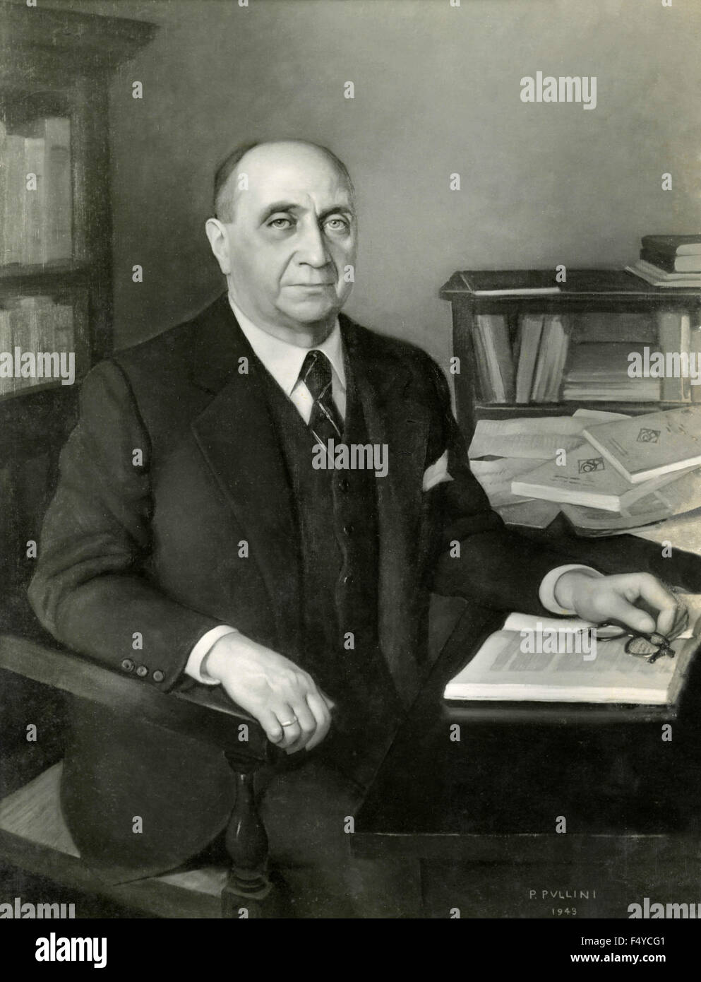 Portrait of the Italian painter Pio Pullini Stock Photo - Alamy