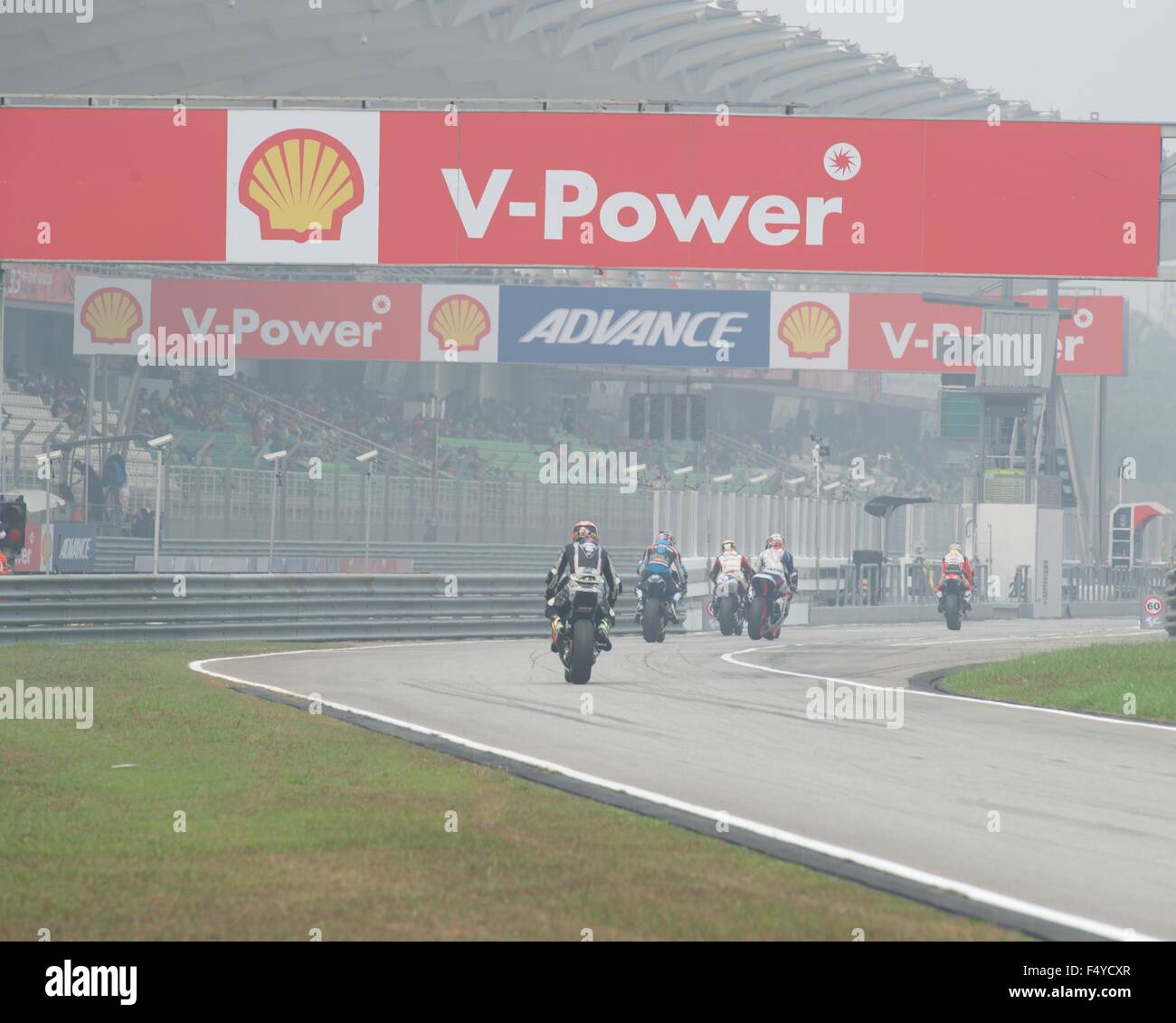 Sepang Circuit, Malaysia. 24th Oct, 2015. The Moto2 riders return to ...