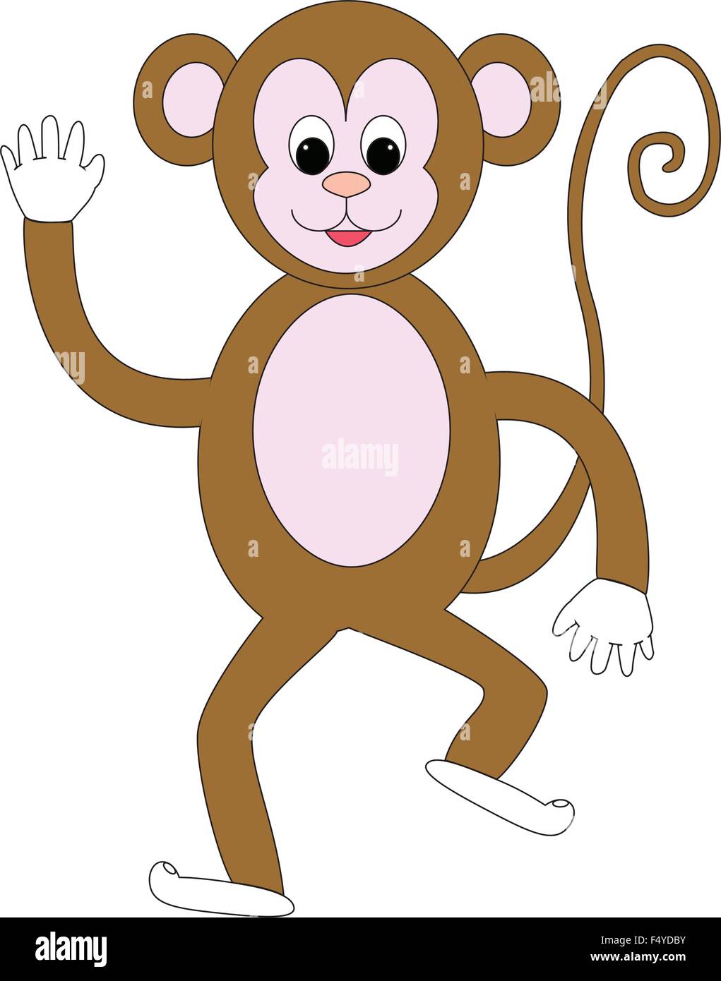 Funny monkeys with white background Stock Vector Image & Art - Alamy